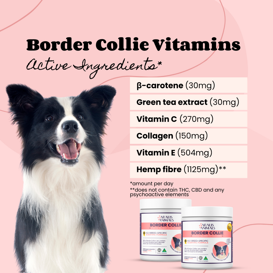 Buy Border Collie Vitamins for Dogs in Australia | Aralis Animals